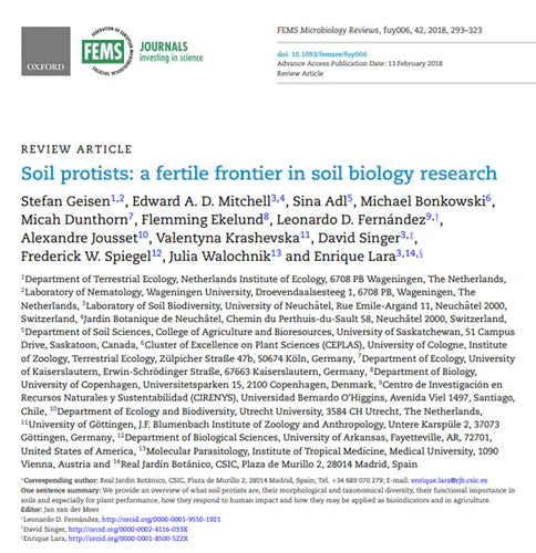 Soil protists: a fertile frontier in soil biology research – ECOstyle ...